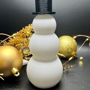 Snowman Tea Light 3D Printed - Etsy