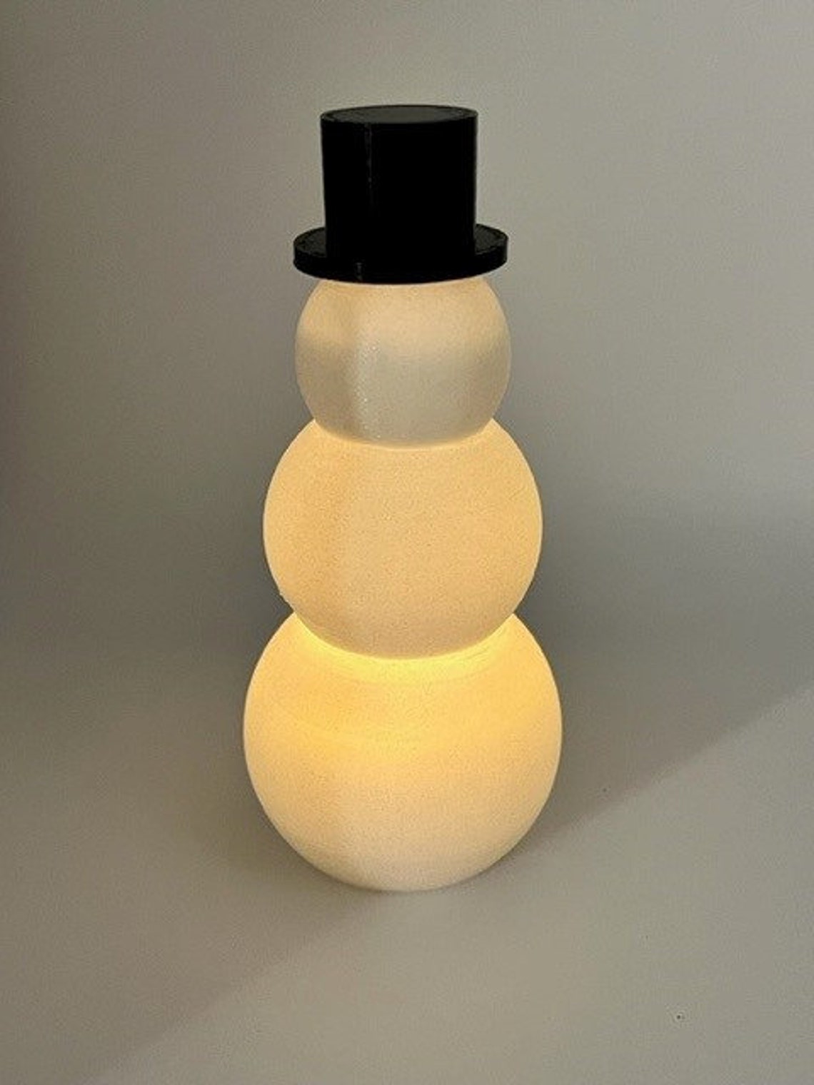 Snowman Tea Light 3D Printed - Etsy