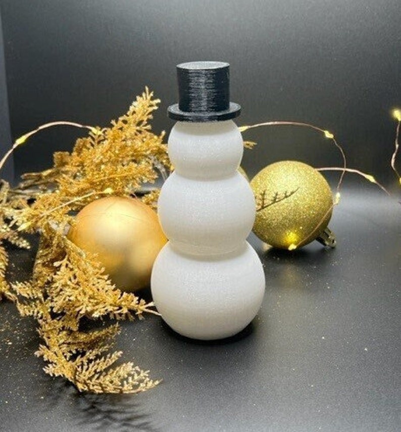 Snowman Tea Light 3D Printed - Etsy