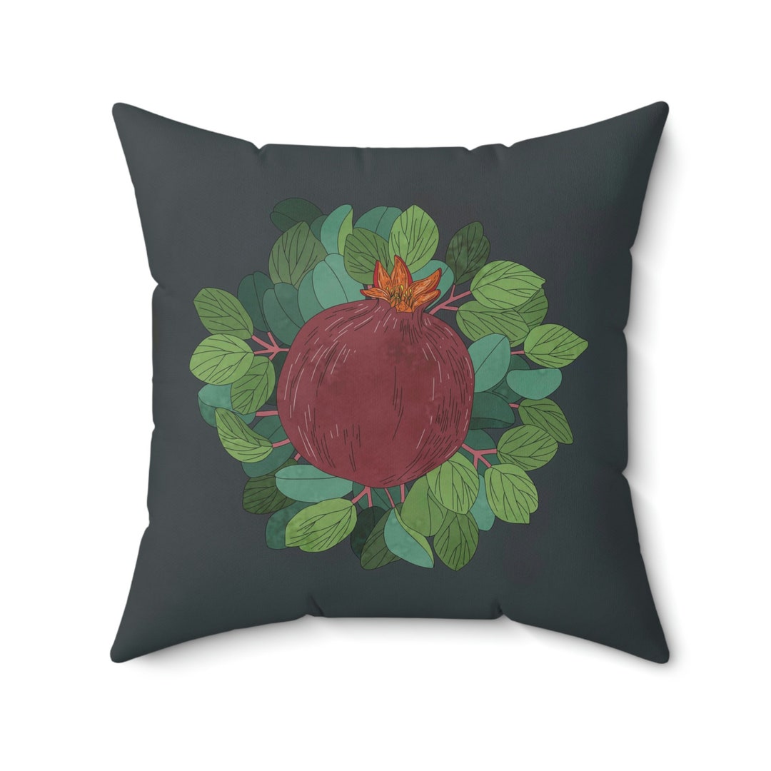 Cottagecore Pomegranate Pillow Cover | Cottagecore Decor * Boho Home ...
