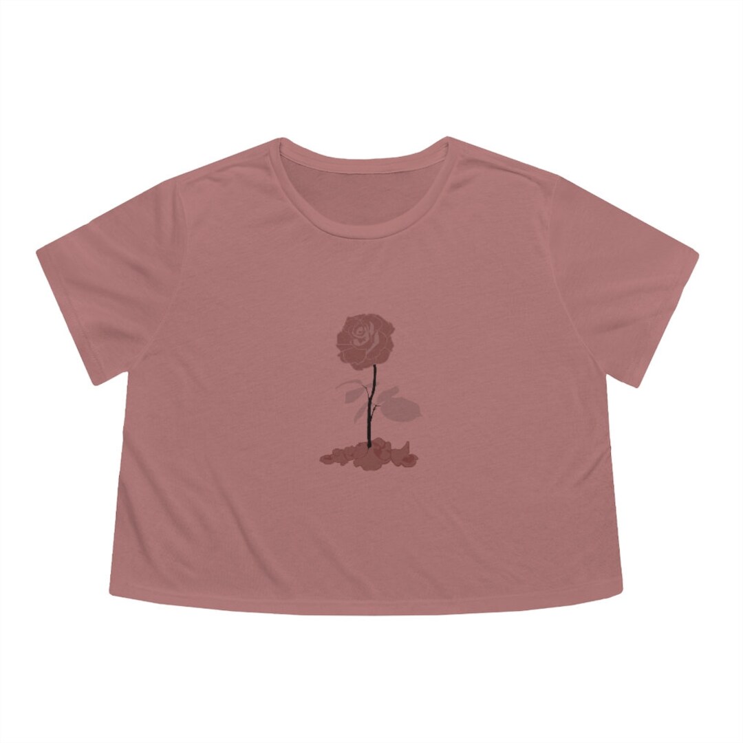 Dusty Rose Crop Top | Dusty Rose Tops * Dusty Rose Colored Shirt * Crop ...