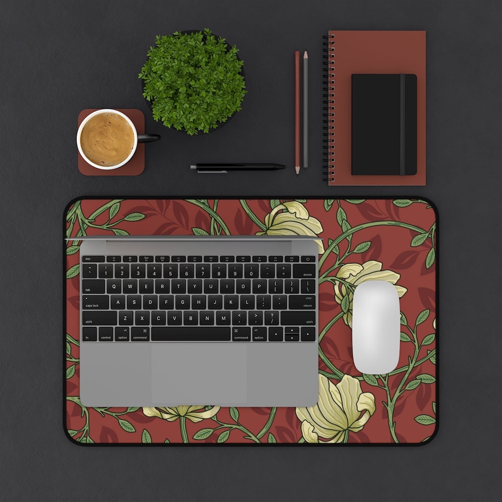 Large Desk Mat | William Morris Print * Floral Desk Mat * Large Desk ...