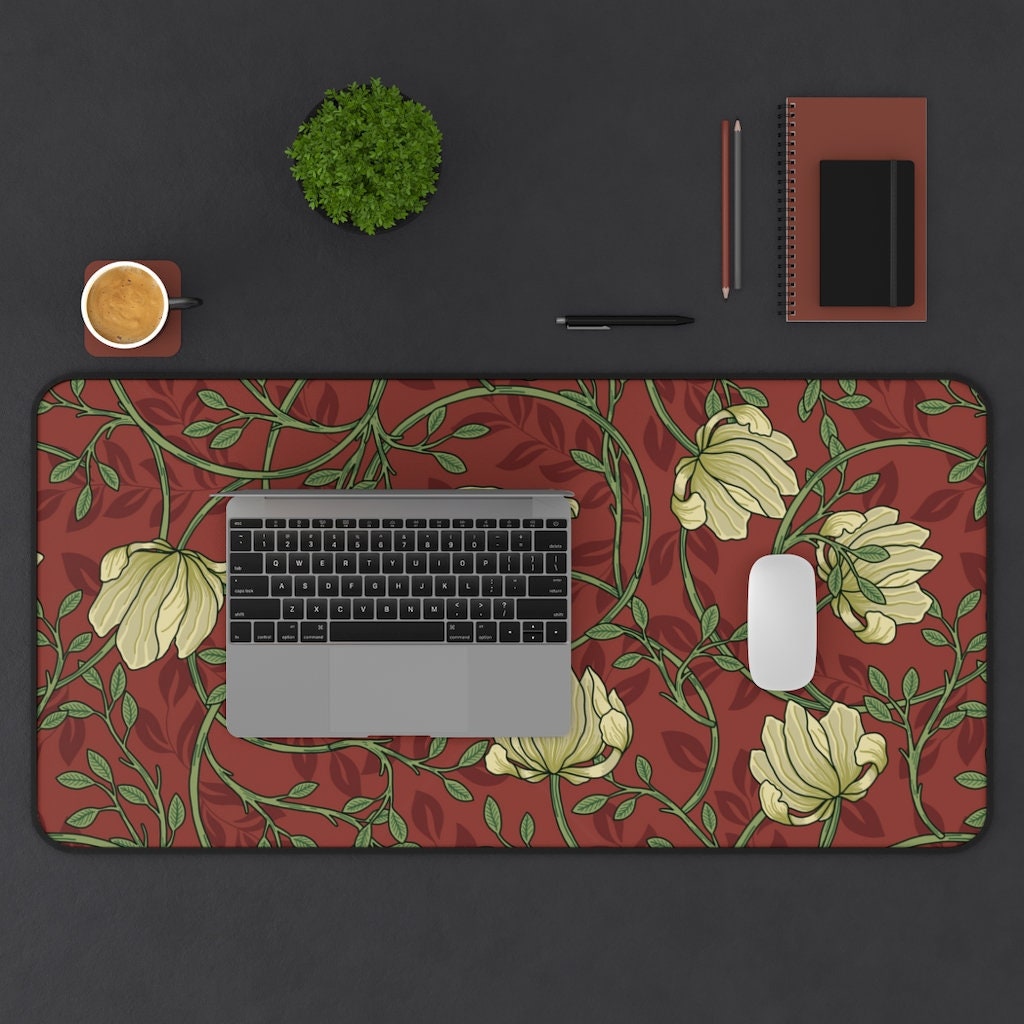 Large Desk Mat | William Morris Print * Floral Desk Mat * Large Desk ...