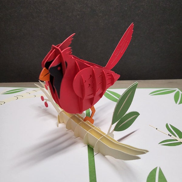 Cardinal Card - Etsy