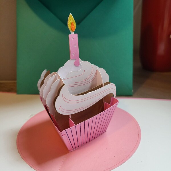 Cupcake Pop up Card - Etsy