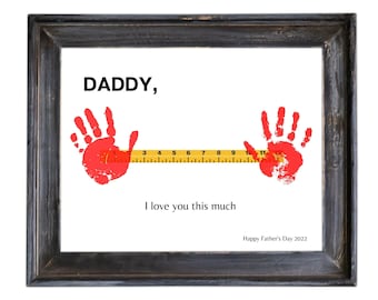 I Love You Handprint - Etsy