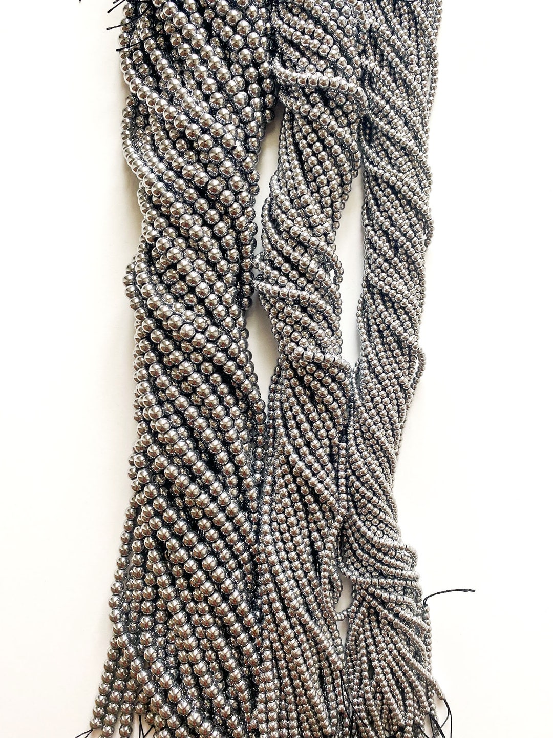 Silver Hematite Beads, 3mm, 4mm, 6mm, High Quality Natural Silver ...