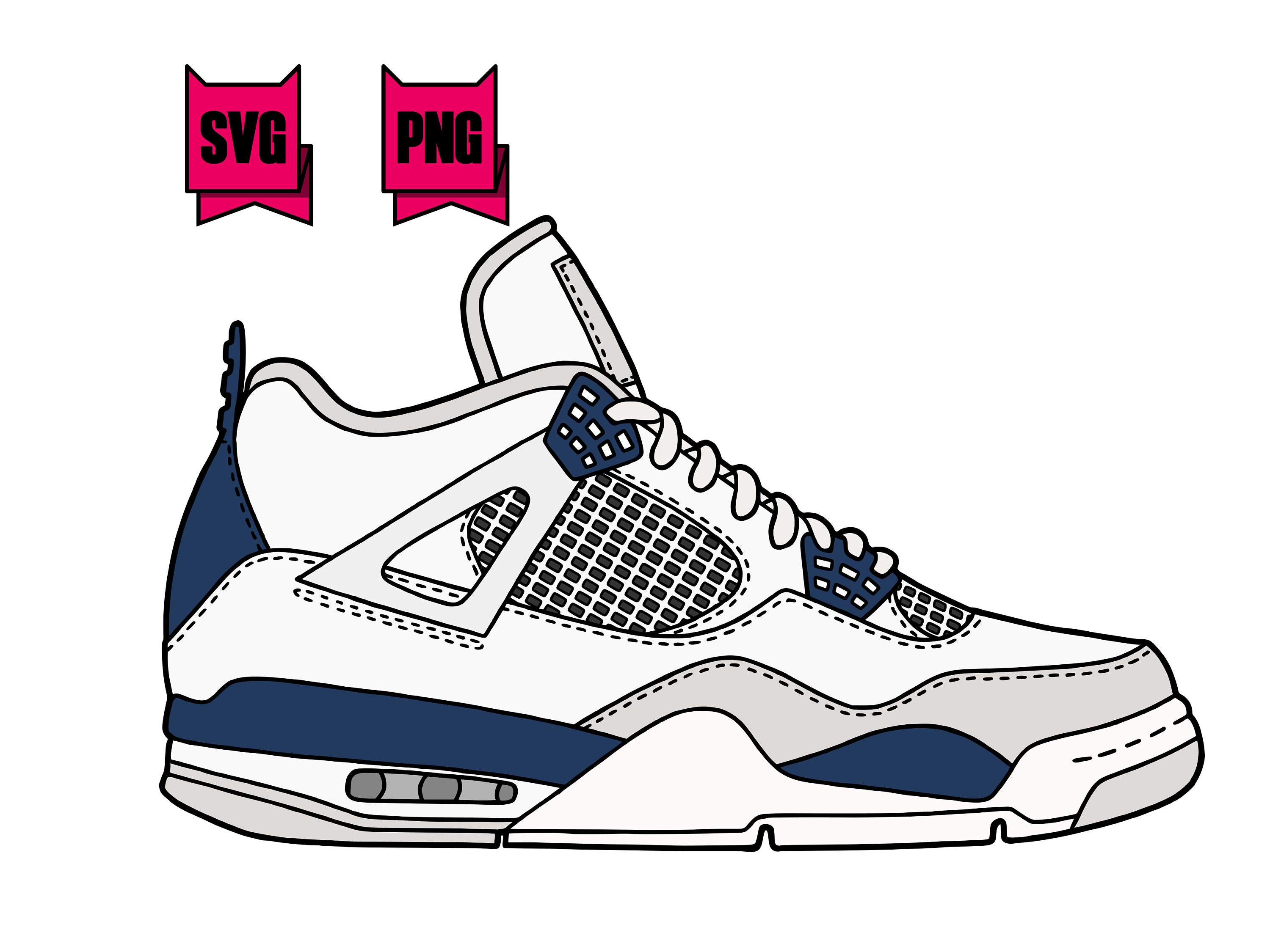 Air Jordan 4 Military Blue SVGPNG - Etsy