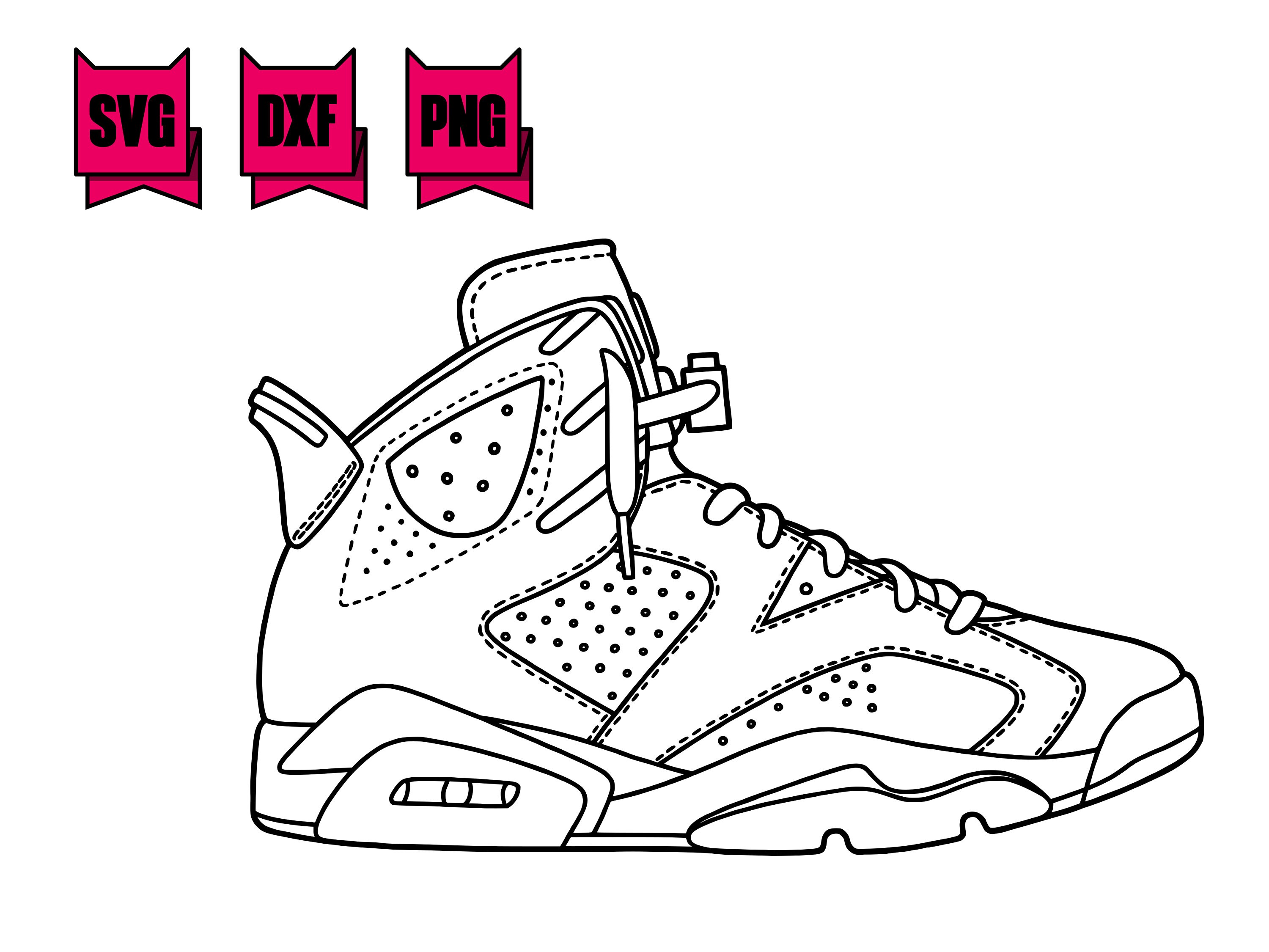 Air Jordan 6 Dxfsvgpng File for Plasma Laser Cutting Cnc - Etsy