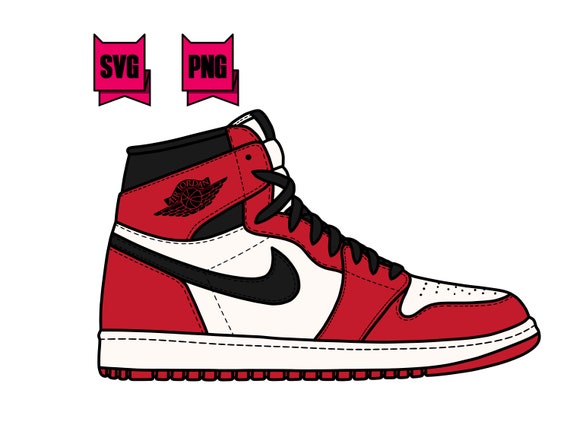 Air Jordan 1 Retro High OG svg png archivo para plasma corte - Etsy México