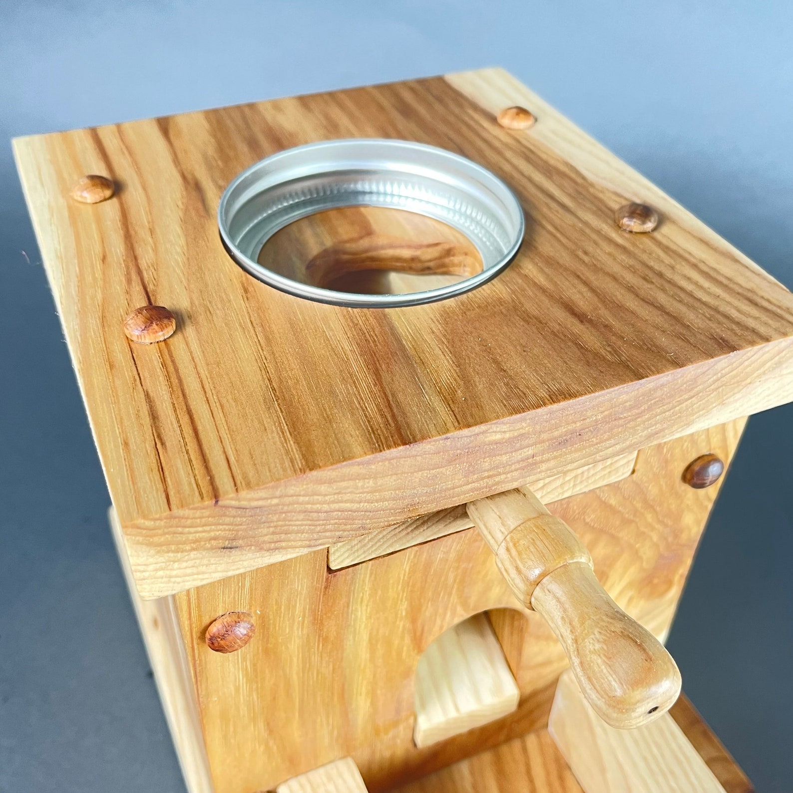 Handmade Gumball Machine / Candy Dispenser; Heartwood Hickory - Etsy