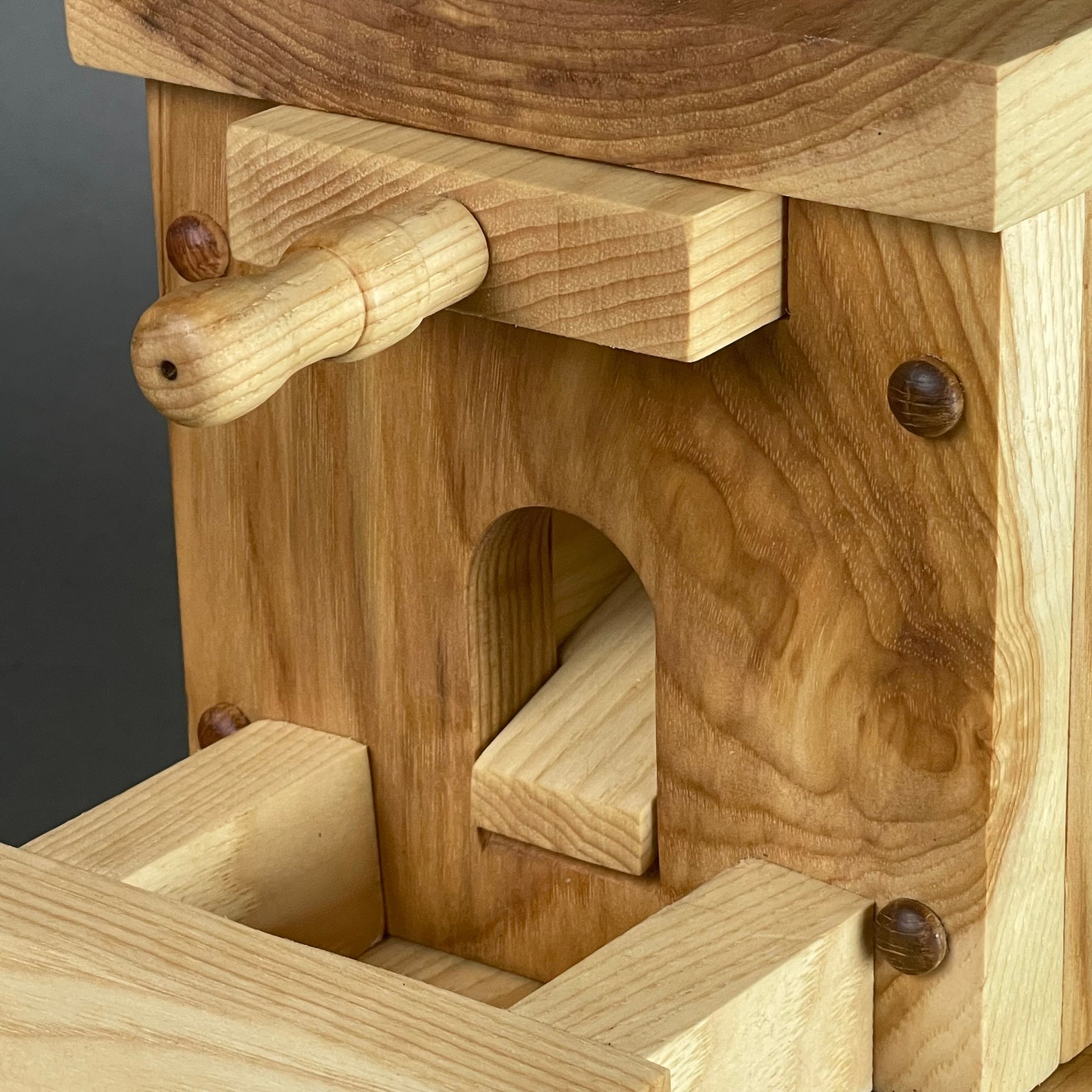 Handmade Gumball Machine / Candy Dispenser; Heartwood Hickory - Etsy