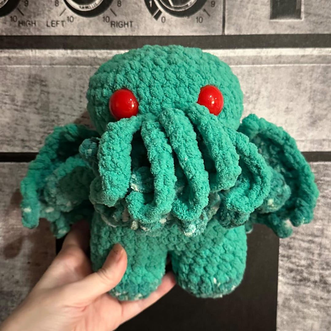 Cthulhu Crochet Plushie, Amigurumi Cthulhu Plushie, Mythical Cthulhu ...