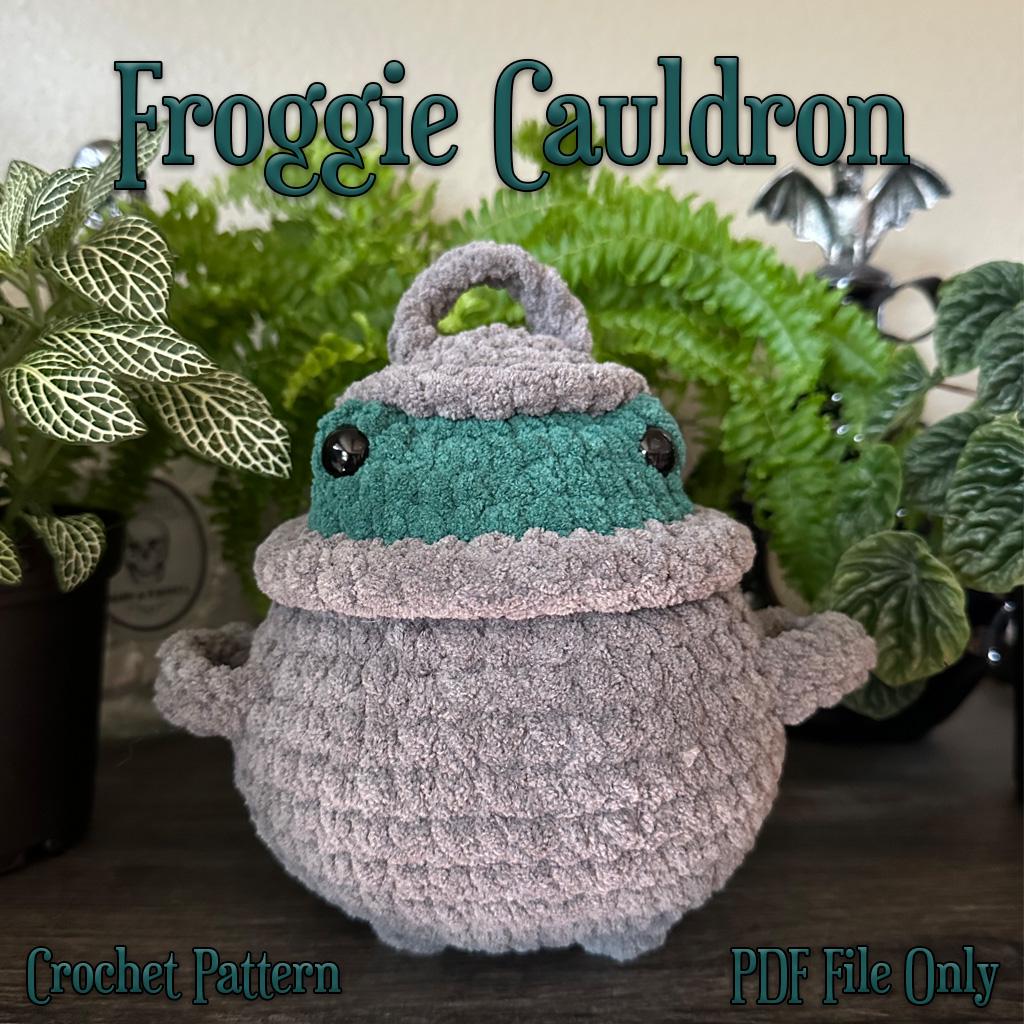 Froggie Cauldron Crochet Pattern, Halloween Crochet Pattern, Amigurumi ...