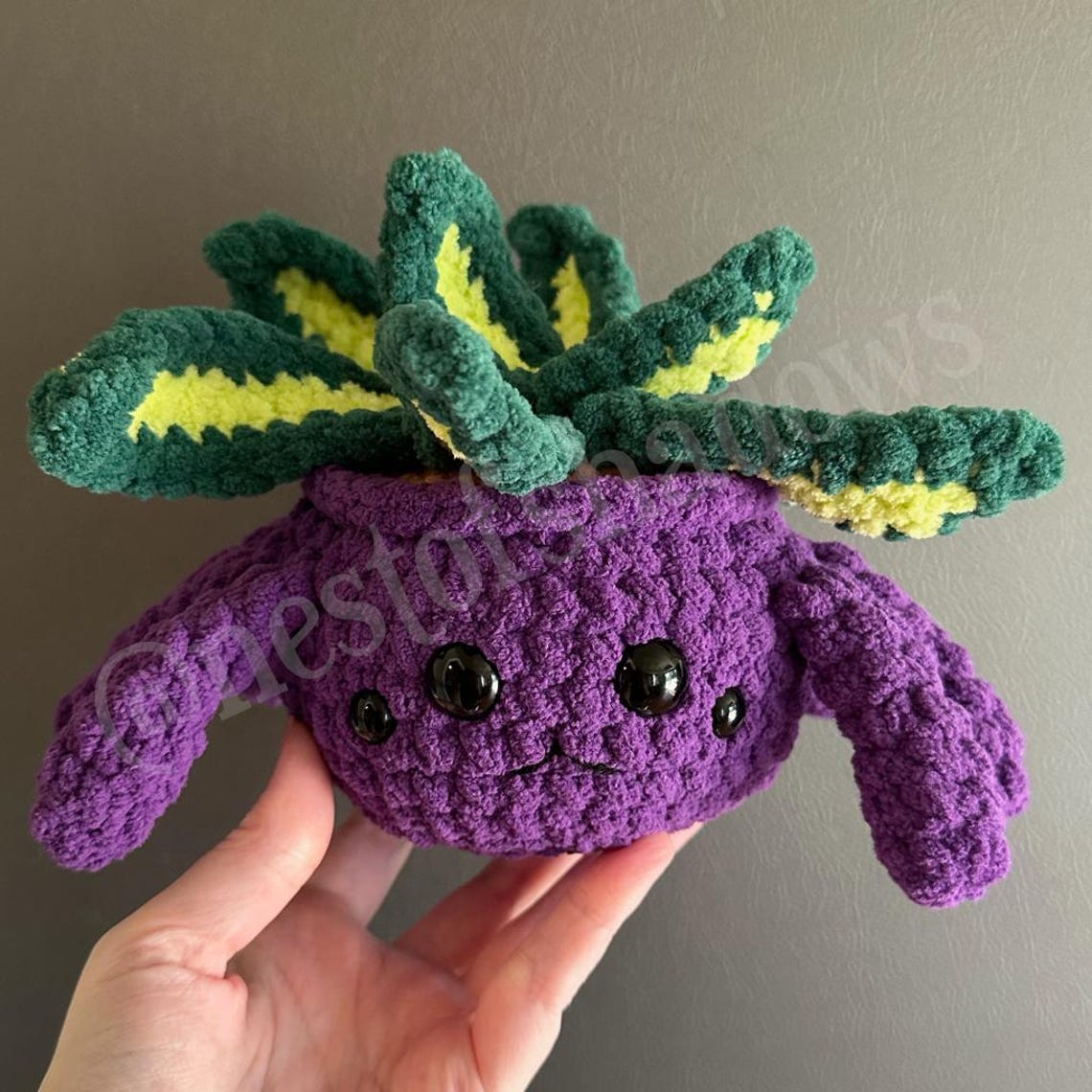 Spindle the Spider Plant Crochet Pattern, Halloween Crochet, Amigurumi ...
