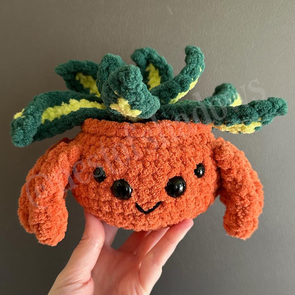 Spindle the Spider Plant Crochet Pattern, Halloween Crochet, Amigurumi ...
