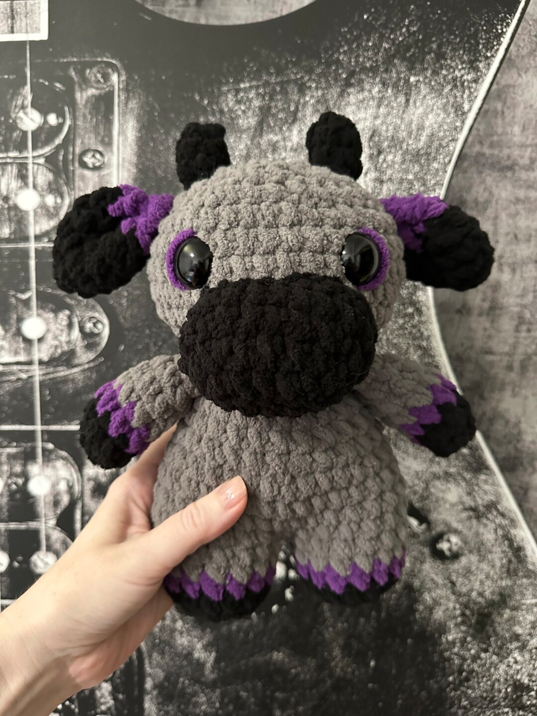 Emo Cow Plushie - Etsy