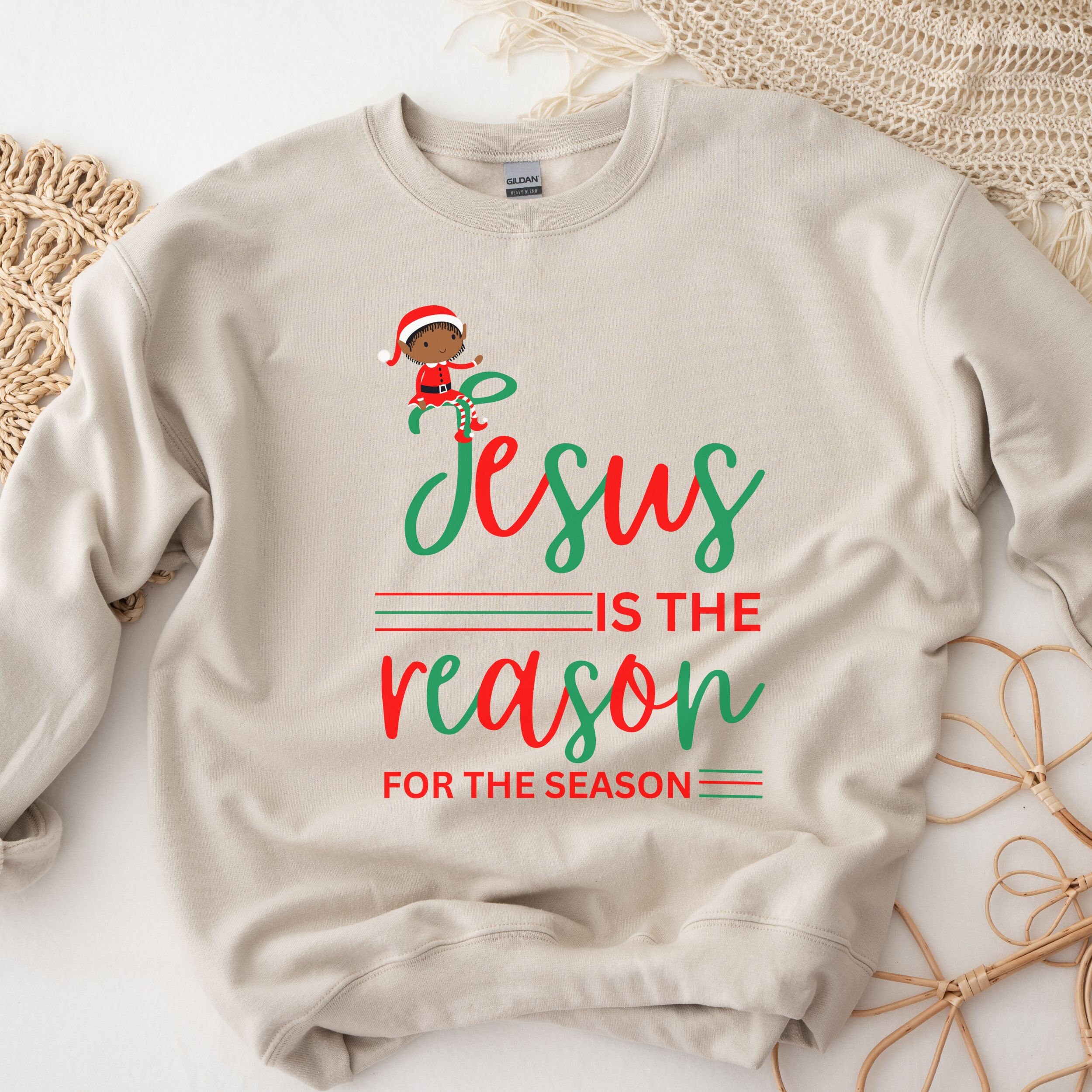 Jesus is the Reason for the Season Sweatshirt, Christmas Sweater for ...