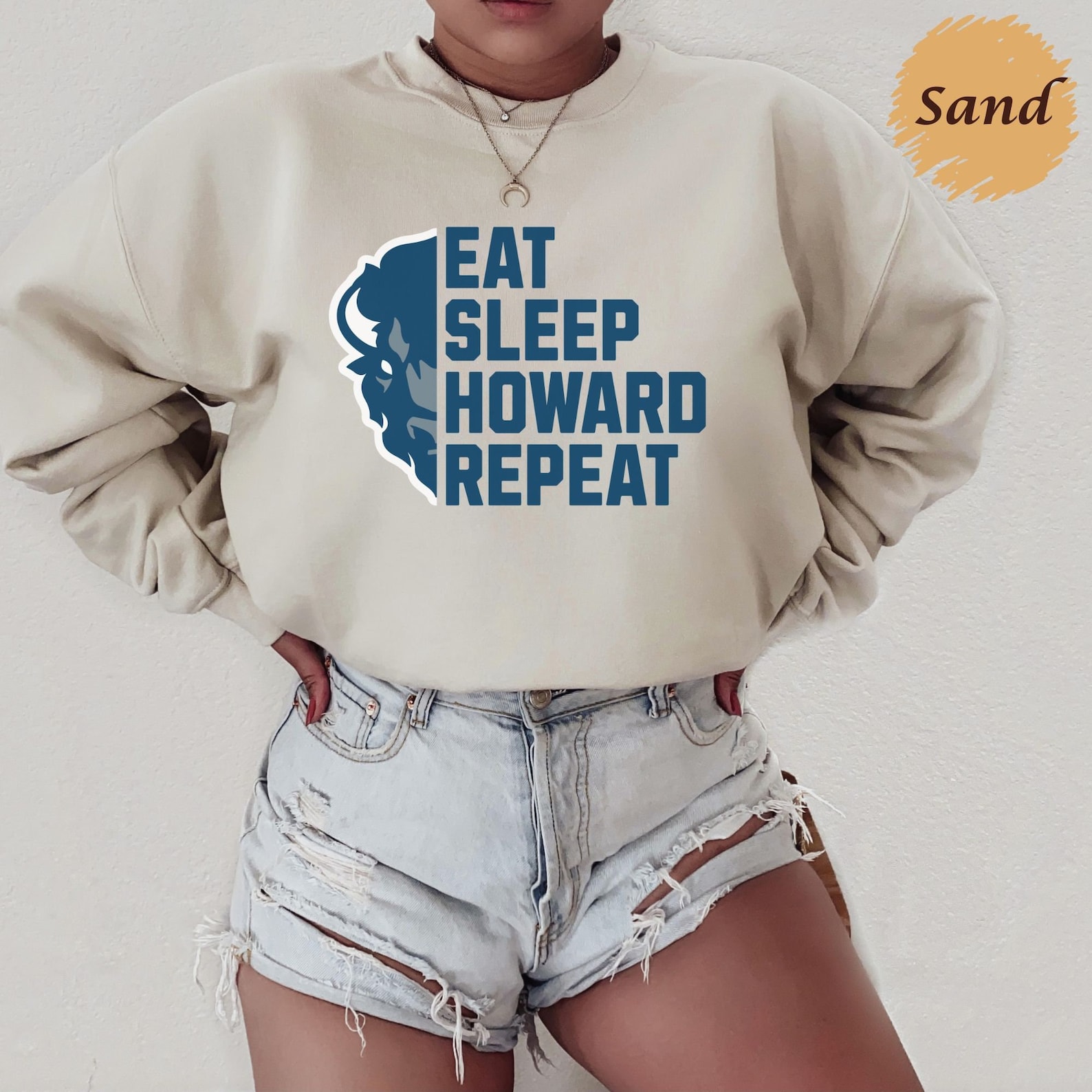 Howard University Apparel, College Sweatshirt, Black College Sweatshirt ...
