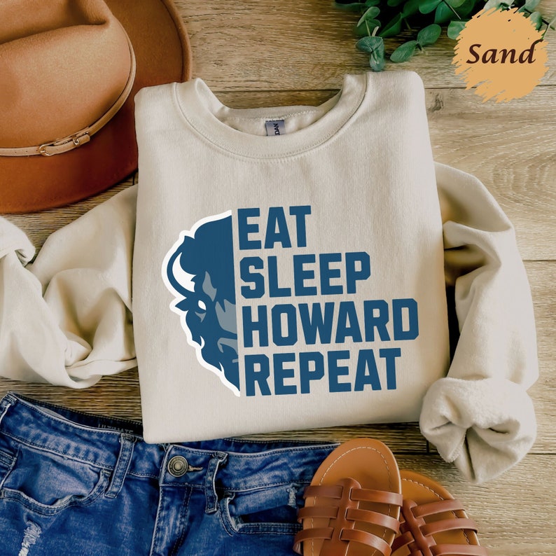 Howard University Apparel, College Sweatshirt, Black College Sweatshirt ...