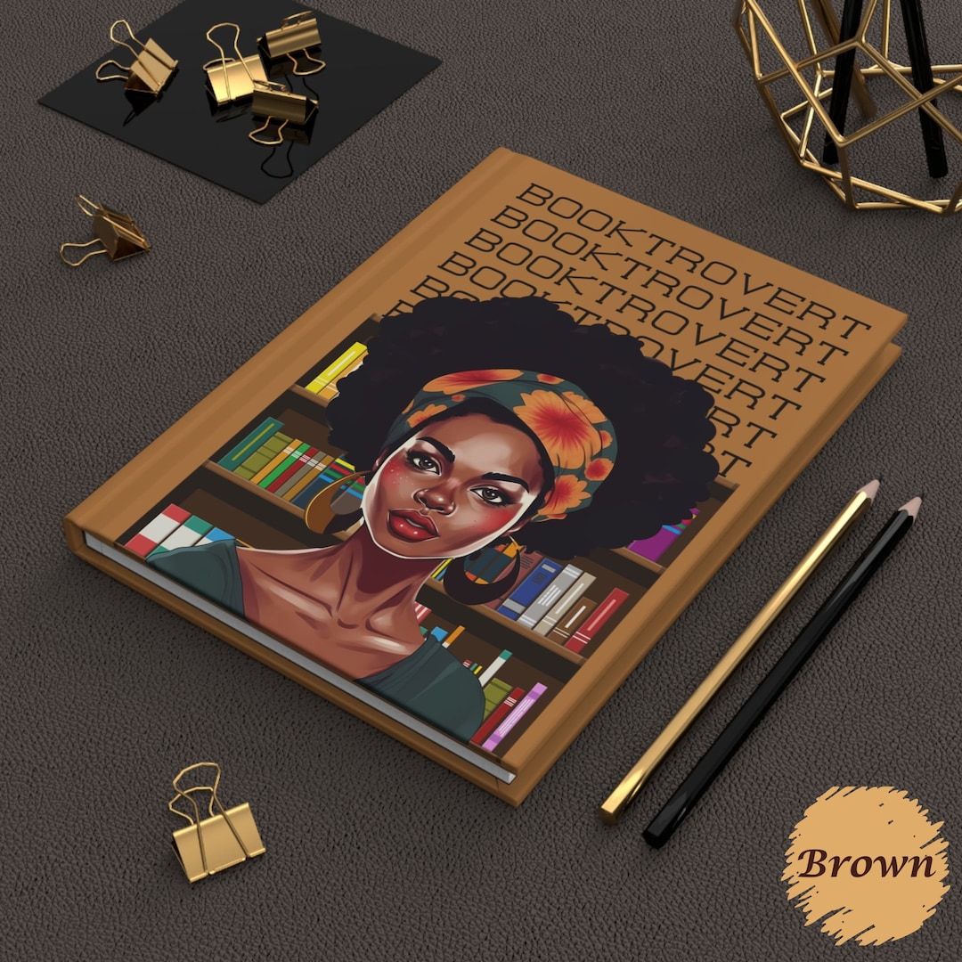 Booktrovert Journal, African American Journal, Notebook for Black Women ...