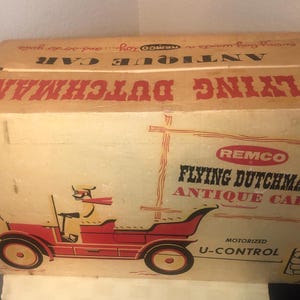 Vintage Remco Flying Dutchman Antique Car Motorized U-control Original ...