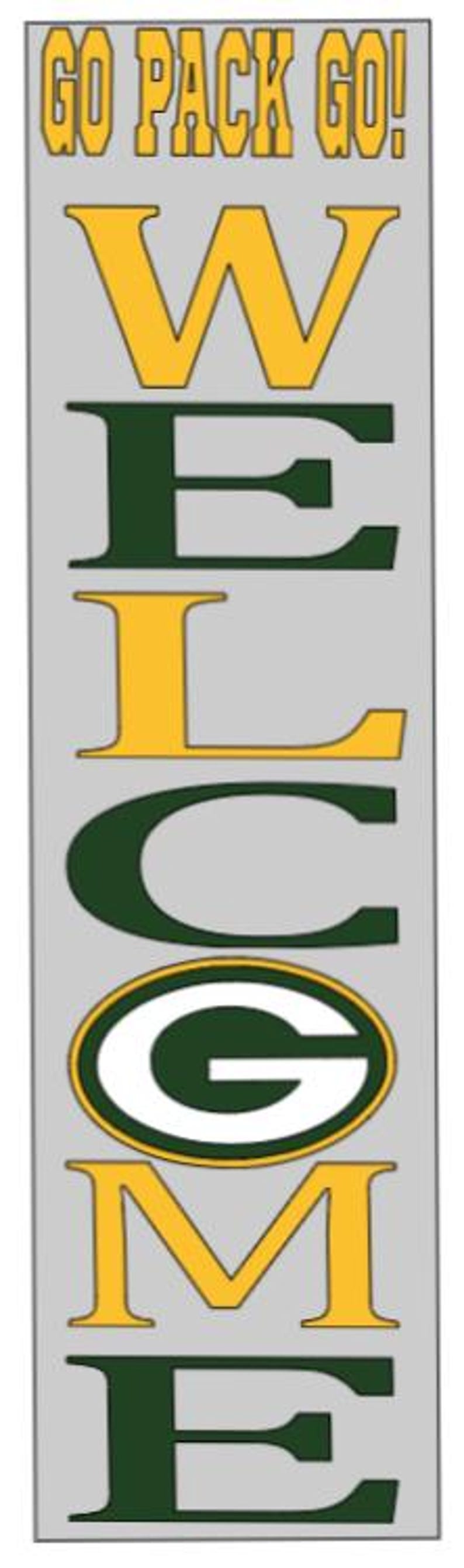 Green Bay Packers Welcome Sign - Etsy