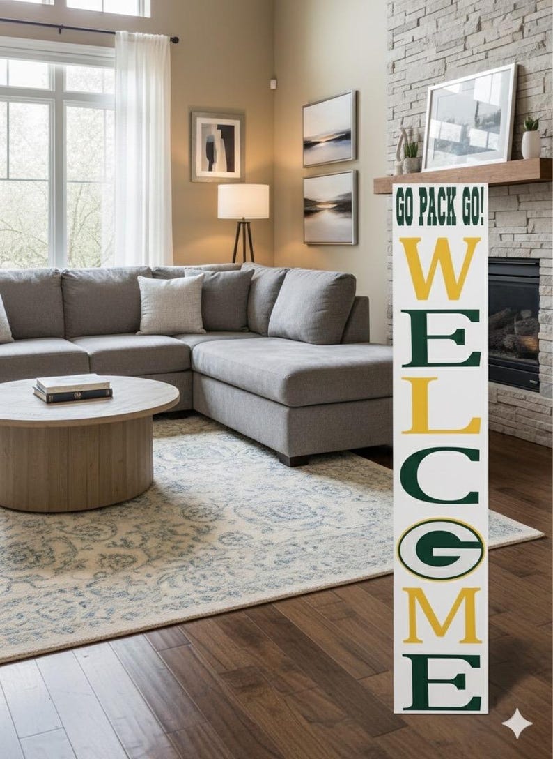 Green Bay Packers Welcome Sign - Etsy
