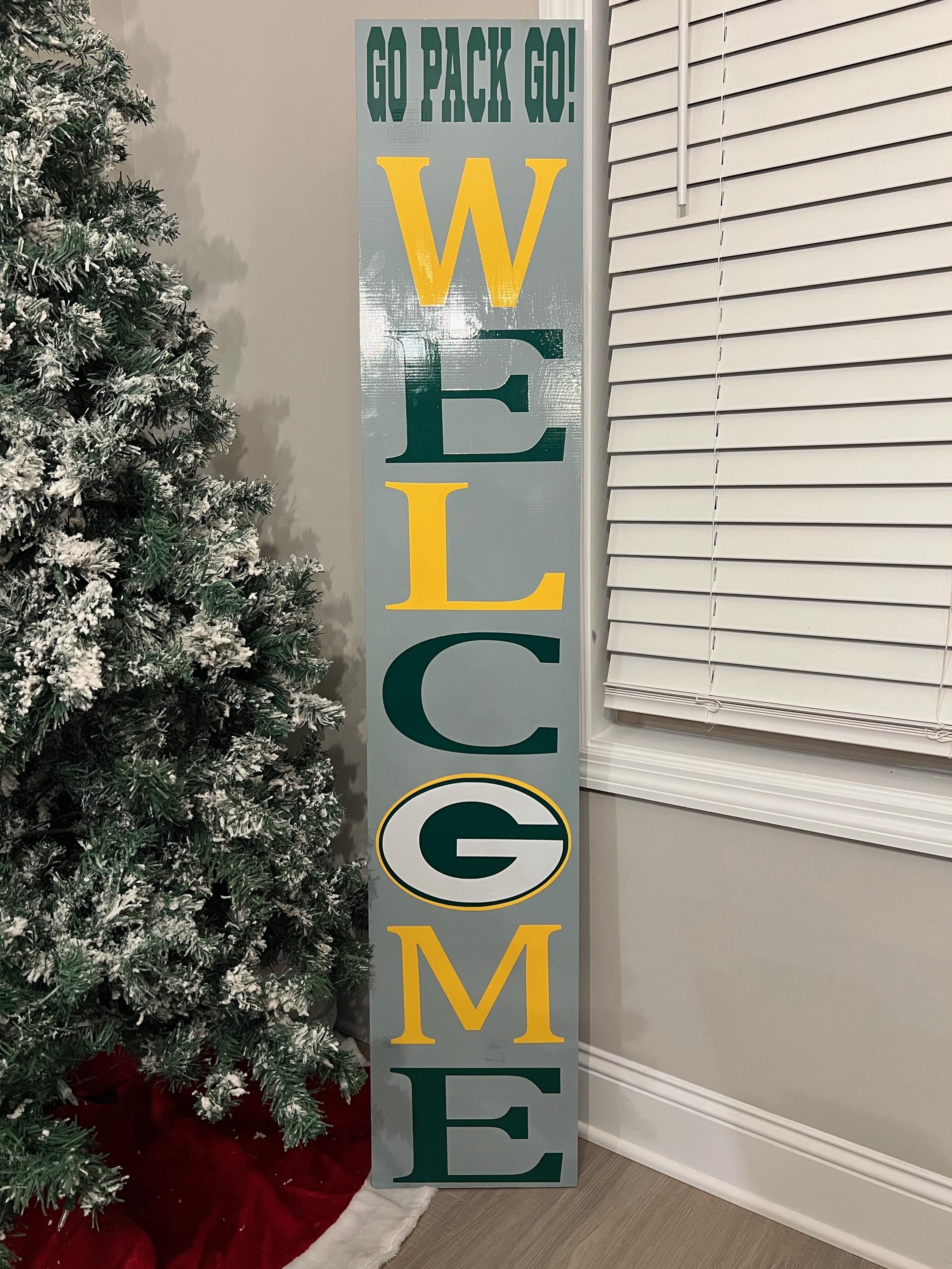 Green Bay Packers Welcome Sign - Etsy