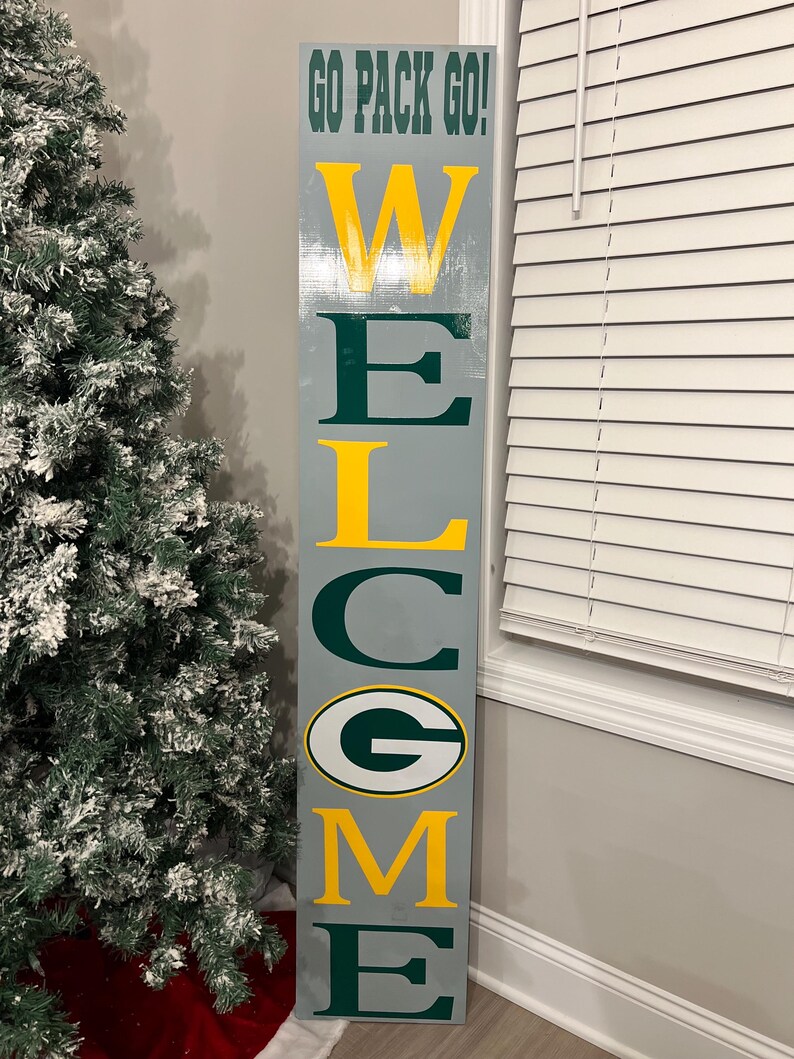 Green Bay Packers Welcome Sign - Etsy