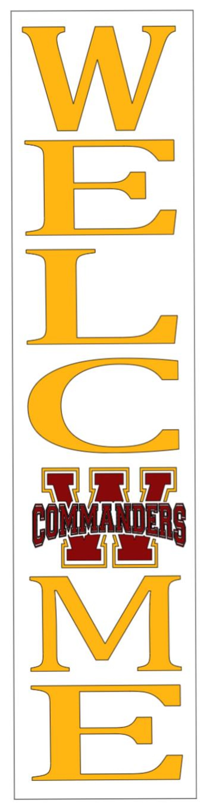 Washington Commanders Welcome Sign - Etsy