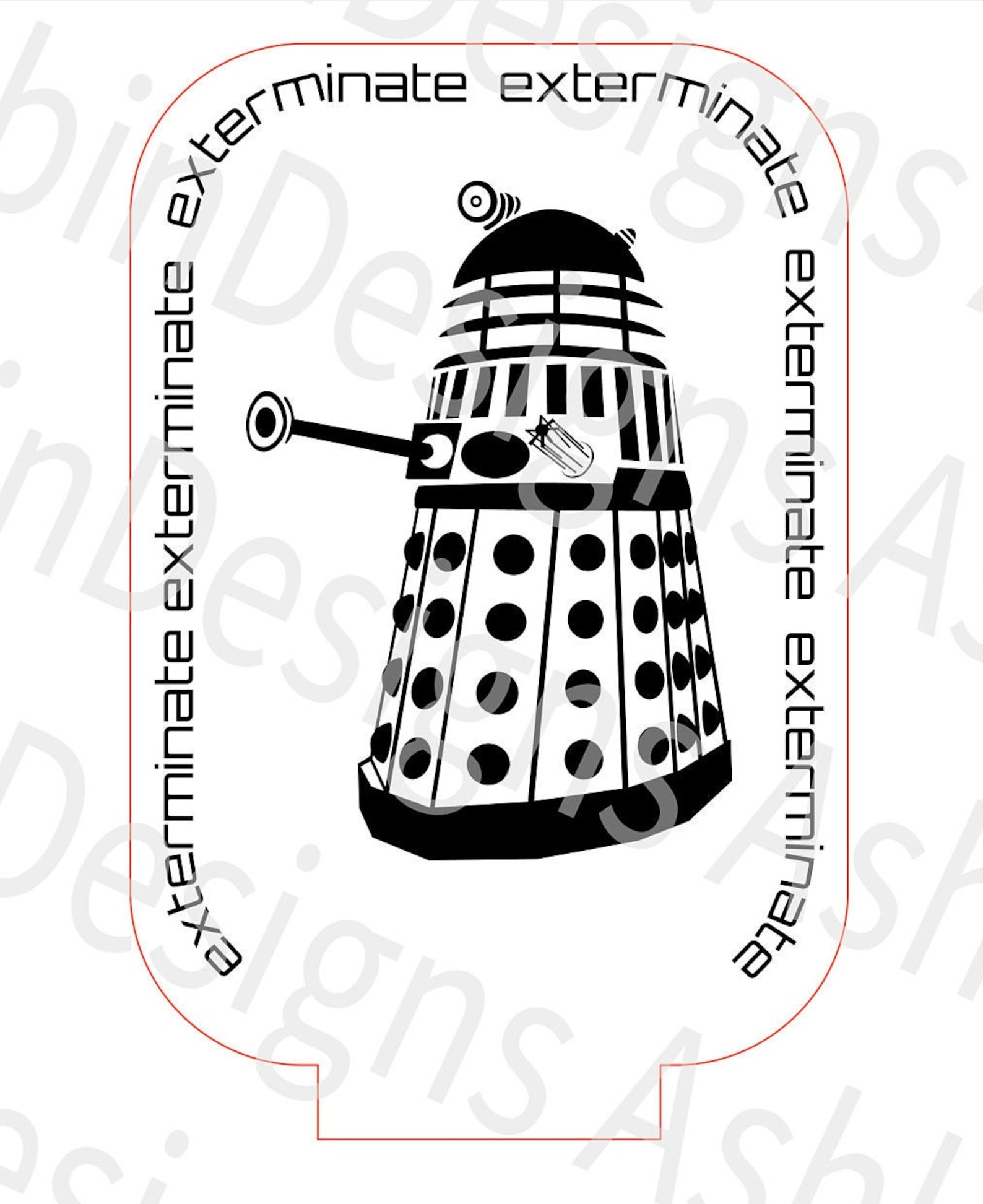 Dr. Who Inspired Clipart SVG scalable Vector Graphics Dalek for ...