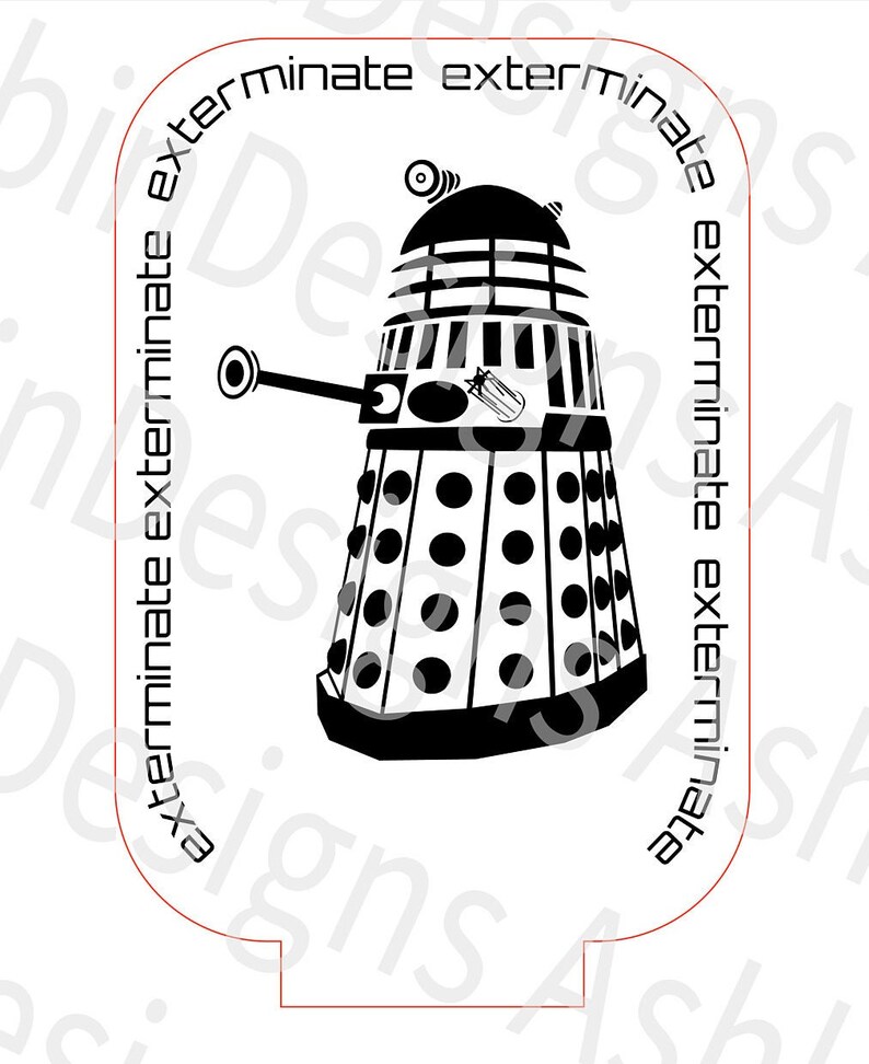 Dr. Who Inspired Clipart SVG scalable Vector Graphics Dalek for ...