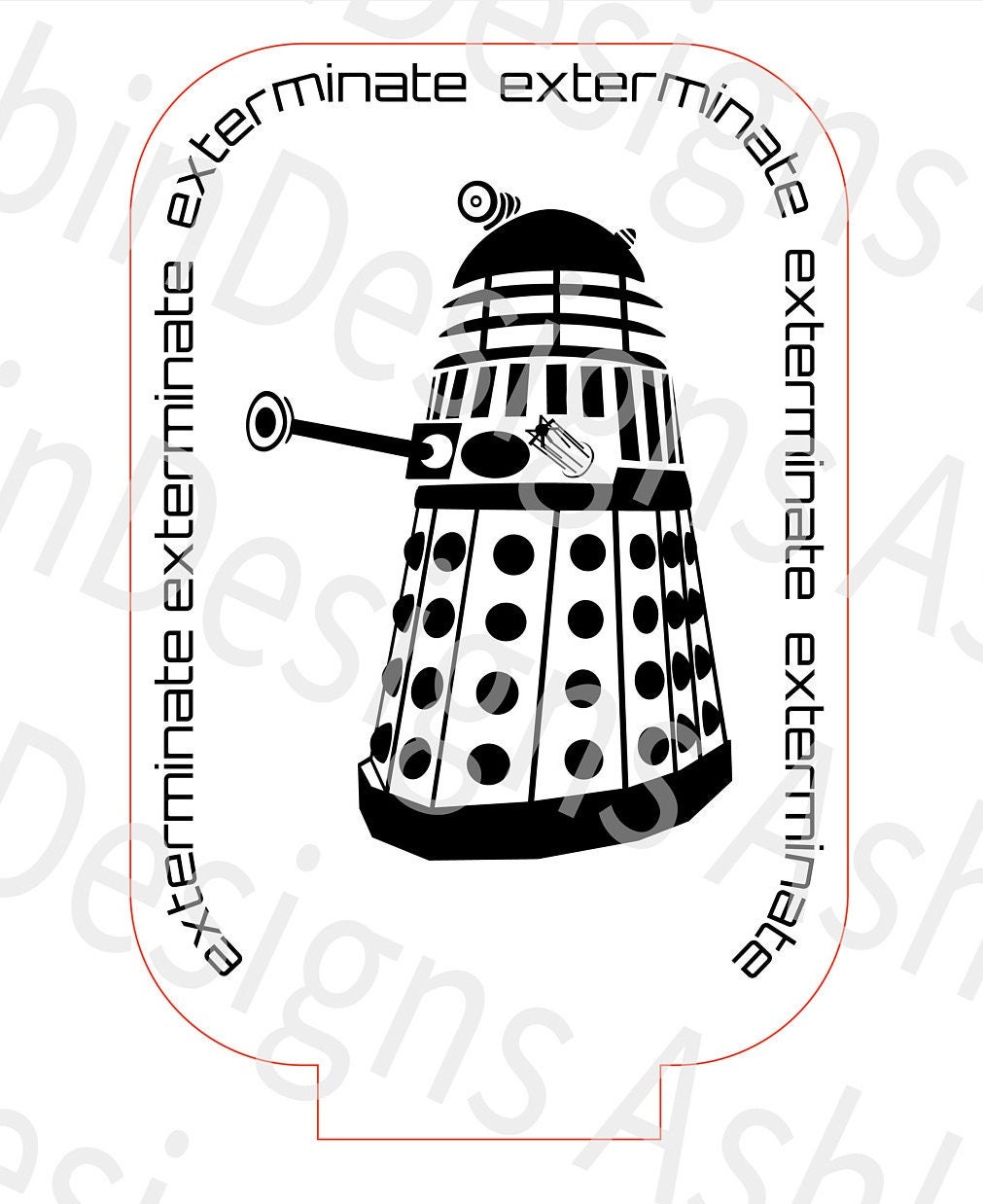 Dr. Who Inspired Clipart SVG scalable Vector Graphics Dalek for ...