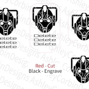 Dr. Who Inspired Cybermen Clipart SVG scalable Vector Graphics for ...