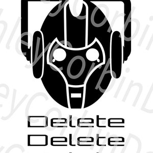 Dr. Who Inspired Cybermen Clipart SVG scalable Vector Graphics for ...