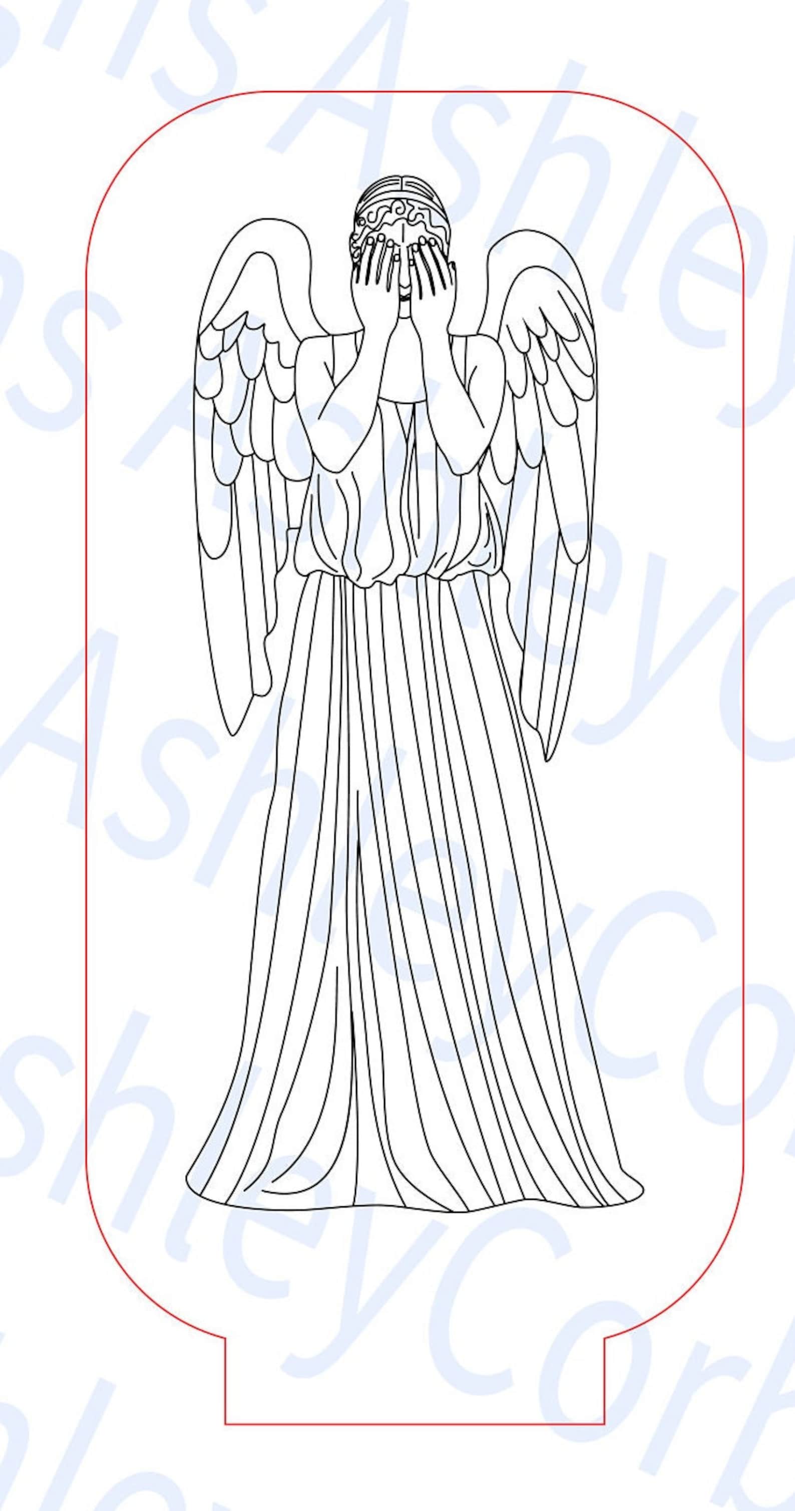 Dr Who inspiró Weeping Angel Clipart SVG Scalable Vector - Etsy México