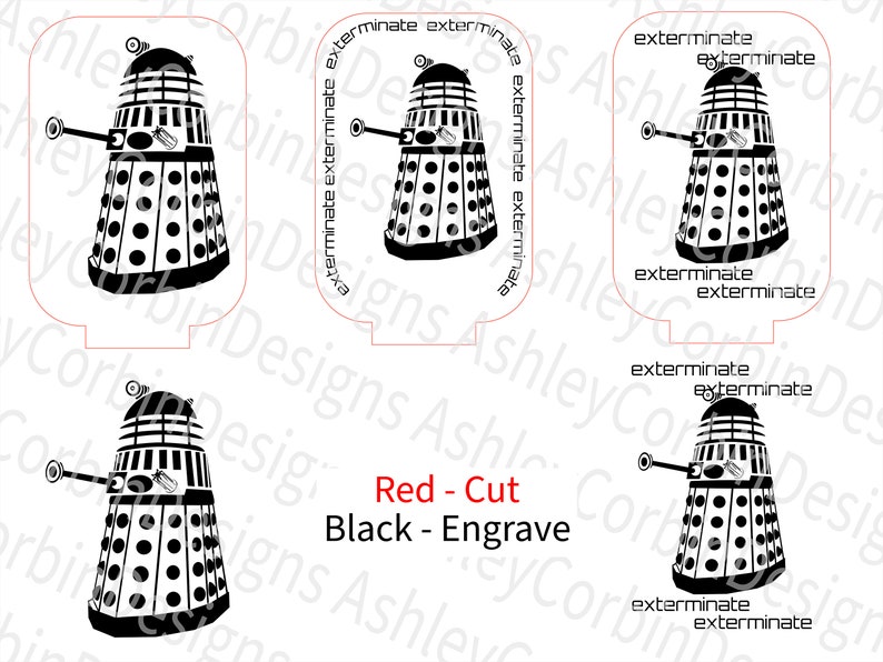 Dr. Who Inspired Clipart SVG scalable Vector Graphics Dalek for ...