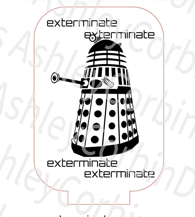 Dr. Who Inspired Clipart SVG scalable Vector Graphics Dalek for ...