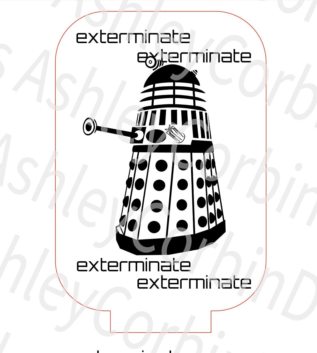 Dr. Who Inspired Clipart SVG scalable Vector Graphics Dalek for ...