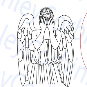 Dr Who Inspired Weeping Angel Clipart SVG scalable Vector - Etsy Norway