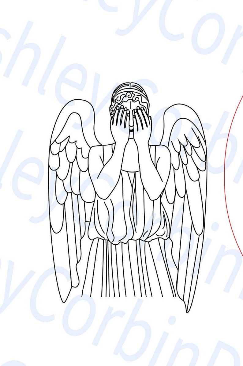 Dr Who Inspired Weeping Angel Clipart SVG scalable Vector - Etsy UK