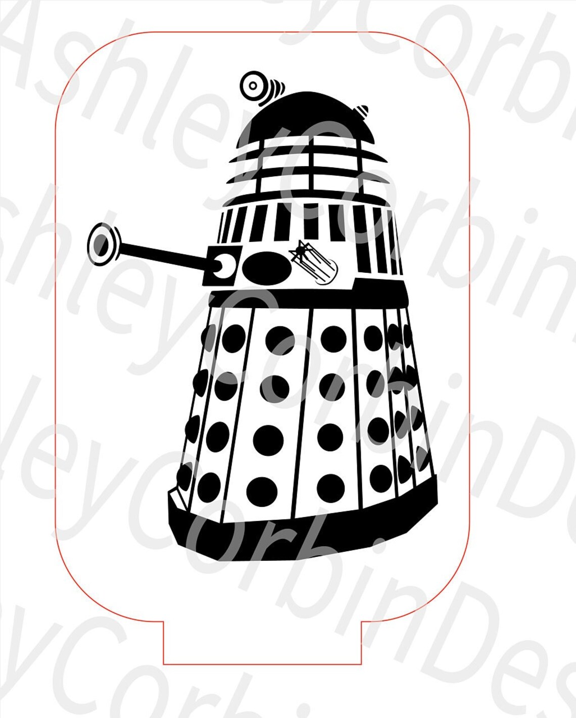 Dr. Who Inspired Clipart SVG scalable Vector Graphics Dalek for ...