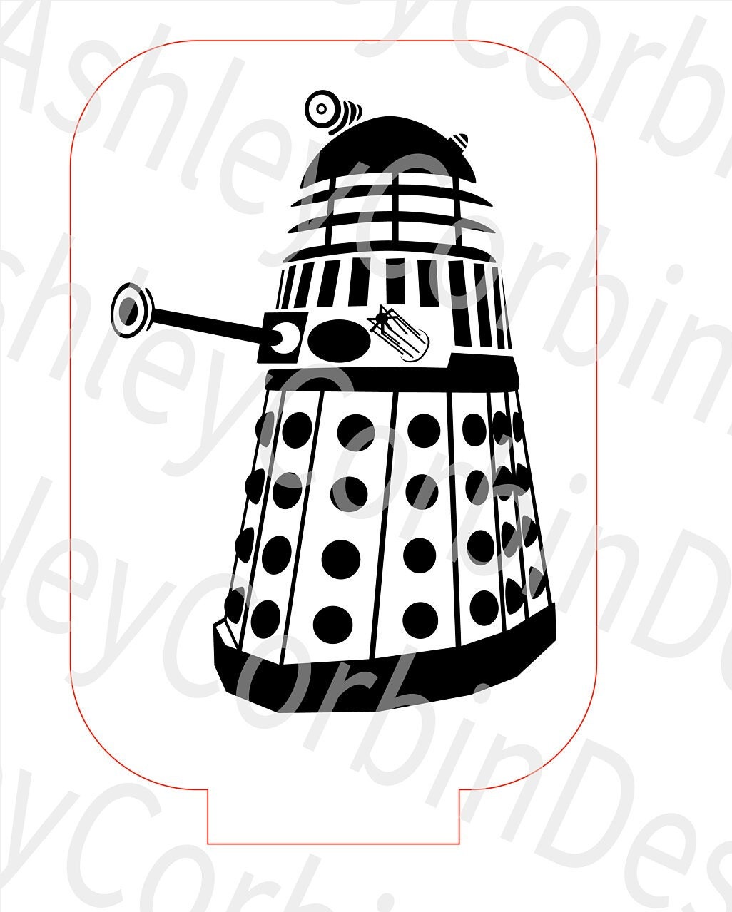 Dr. Who Inspired Clipart SVG scalable Vector Graphics Dalek for ...