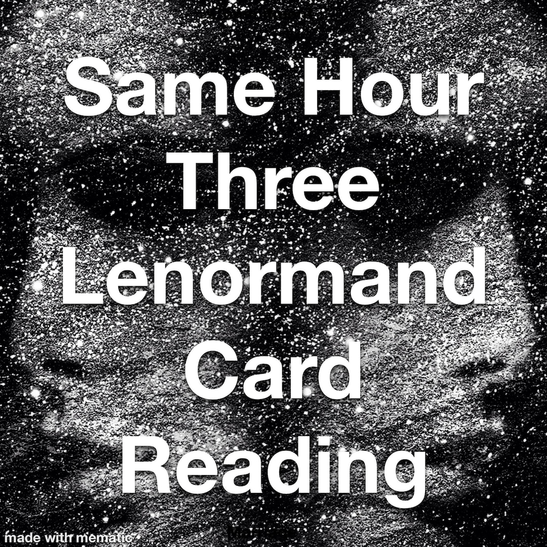 Same Hour Three Card Lenormand Reading - Etsy