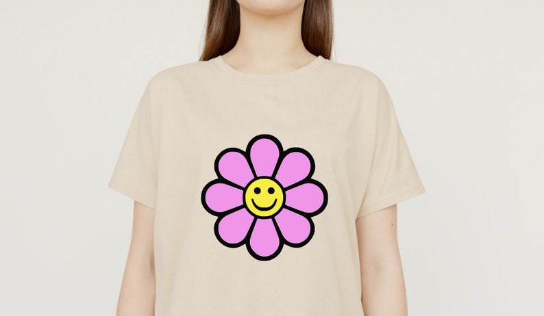 Smiley Face Daisy Svg Cut File | Commercial Use | Instant Download ...