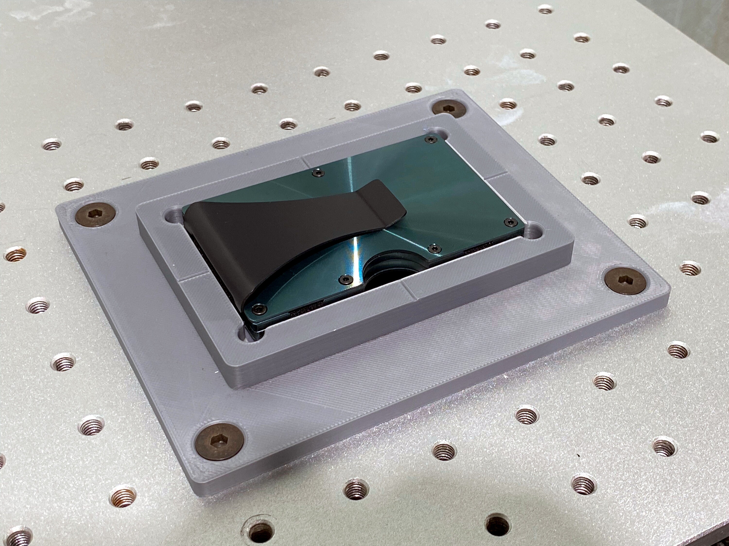 Aluminum Wallet Laser Fixture (printed) - Etsy