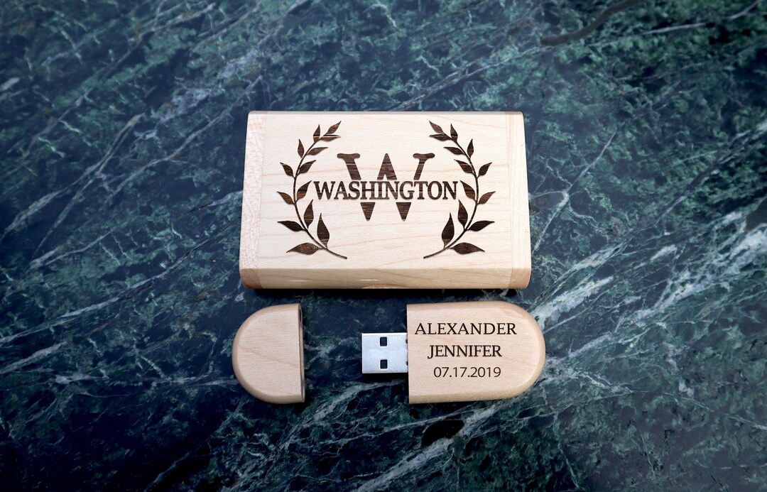 Custom Wedding USB With Box, Wedding Flash Drive, Sunflower USB Drive ...