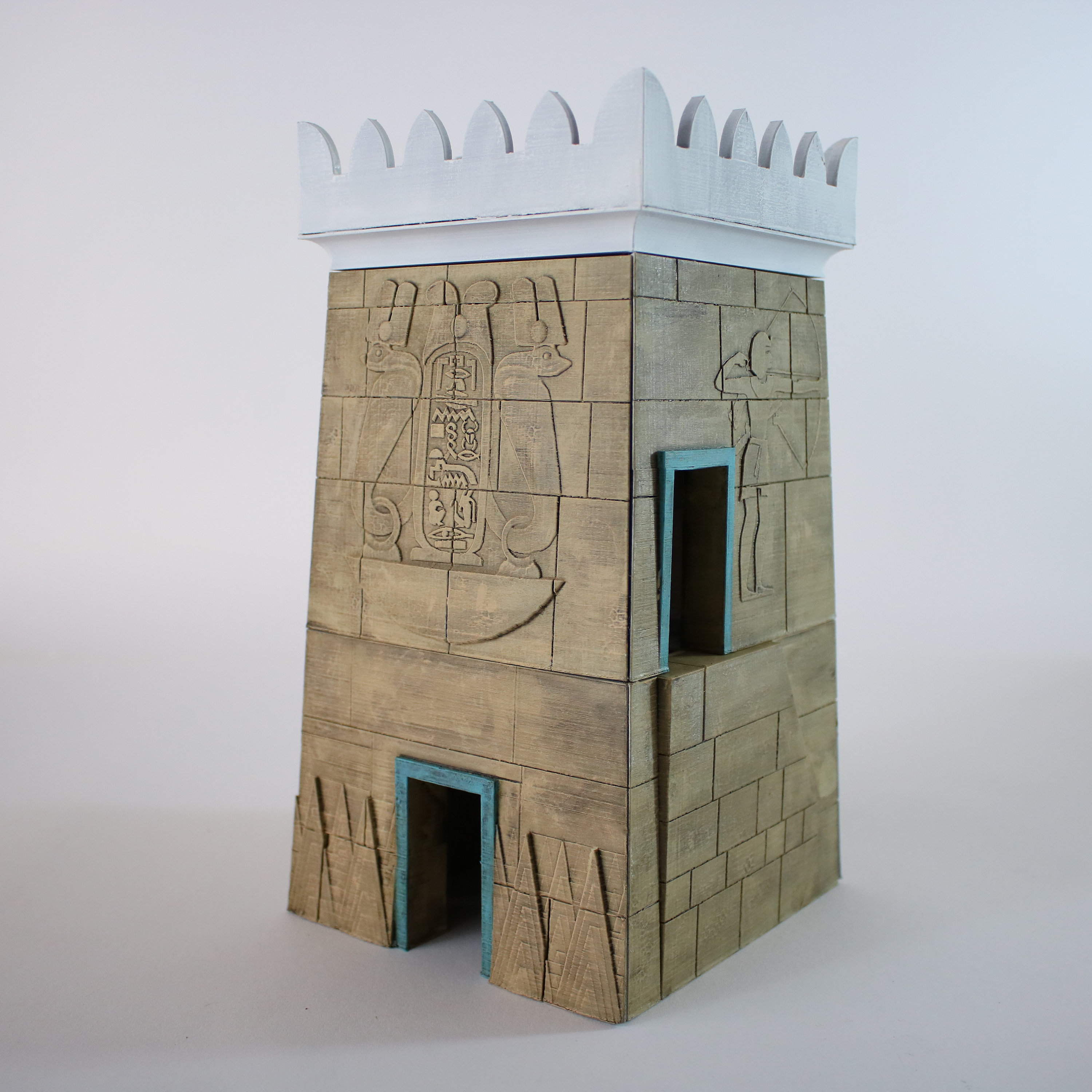 Egyptian Themed Tower and Wall Set STL Files - Etsy