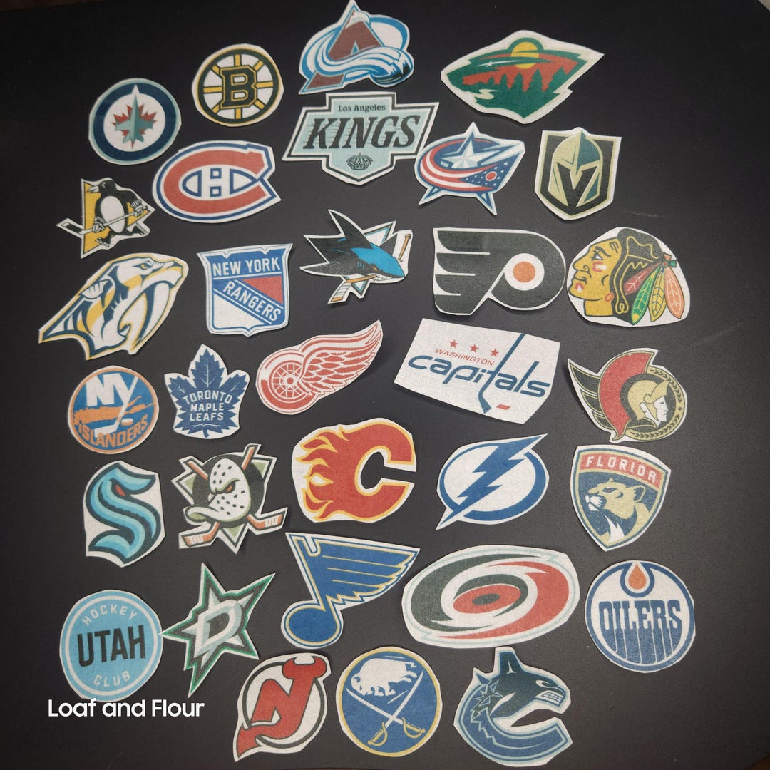 Edible Wafer Paper- NHL Team Logos - Etsy